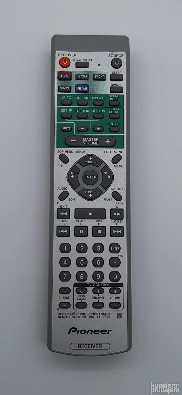 Pioneer AXD7323 daljinski upravljač za AV risiver - KupujemProdajem