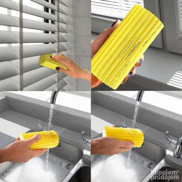 Damp Duster - Rebrasti sunđer za skupljanje prljavštine - KupujemProdajem