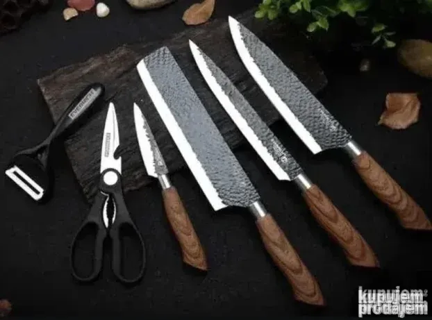 Set nozeva Kuhinjski nozevi Set nozeva makaze ljustilica-Set - KupujemProdajem