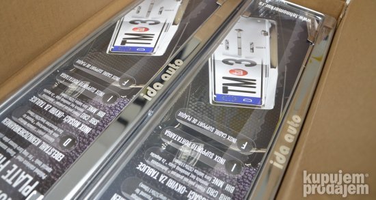 Personalizovani Inox Okviri za registarske tablice - NOVO - KupujemProdajem