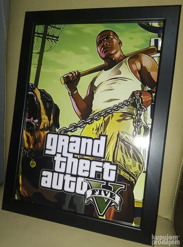 Grand Theft Auto (2) uramljeni poster - KupujemProdajem