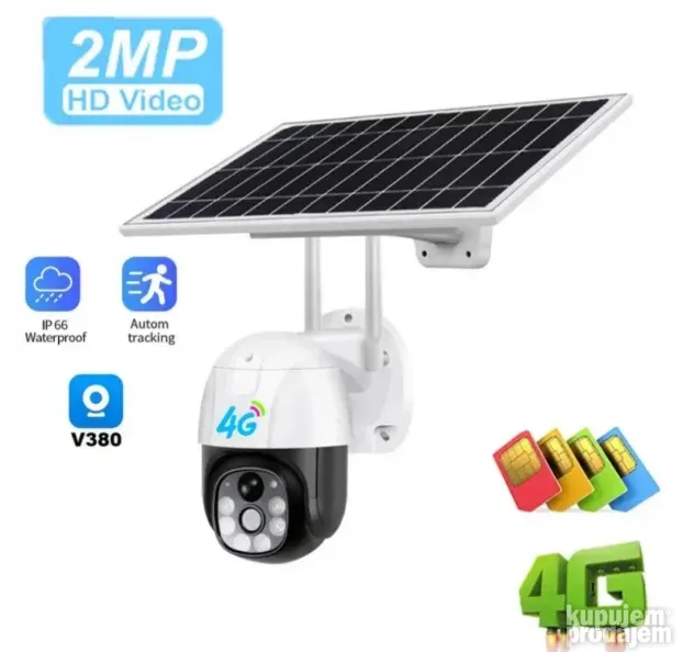 rotirajuca solarna 4g kamera za spoljnu montazu ip66 - KupujemProdajem