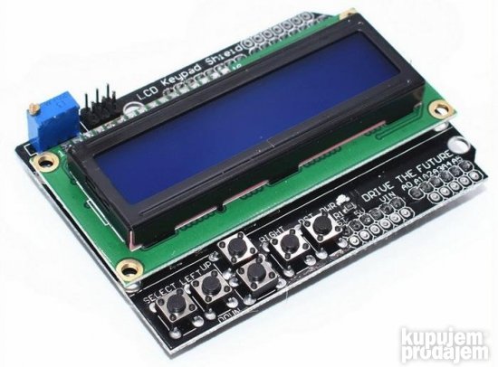 Arduino 1602 LCD Keypad Shield - KupujemProdajem
