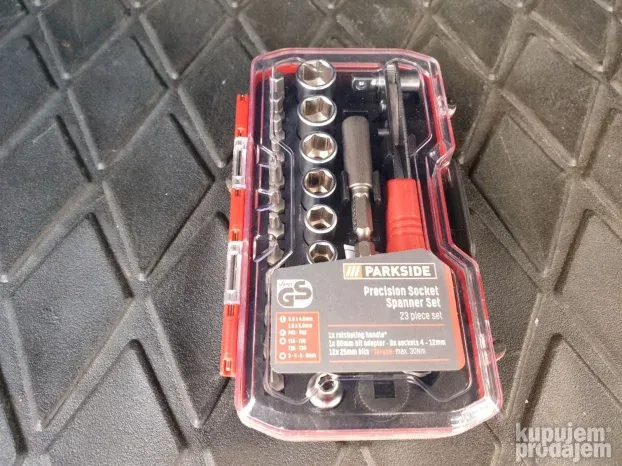 Set bitova sa gedorom i sa nosačem bitova Parkside - KupujemProdajem