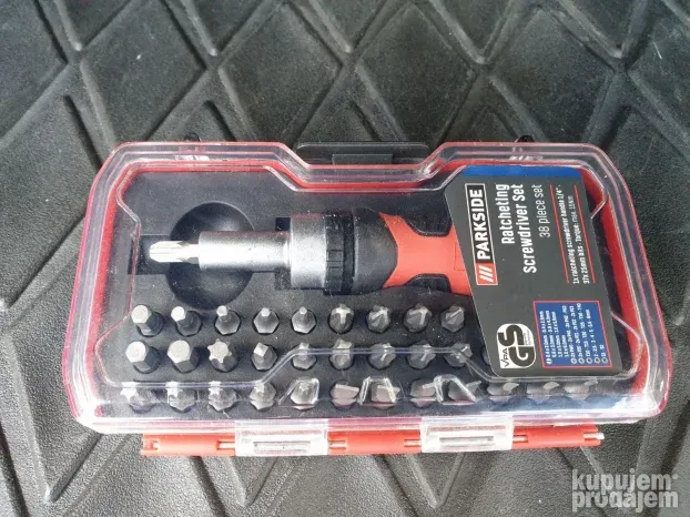 Set bitova sa gedorom i sa nosačem bitova Parkside - KupujemProdajem