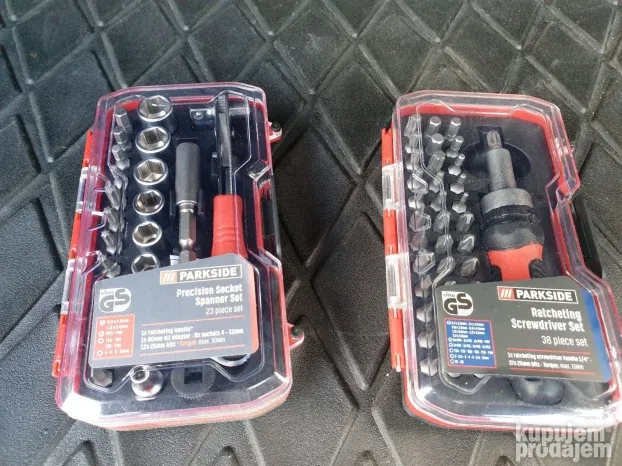 Set bitova sa gedorom i sa nosačem bitova Parkside - KupujemProdajem