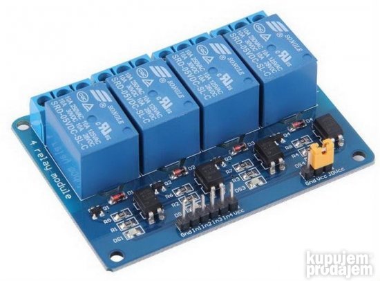 Arduino relejni modul 5V (4 kanala) - KupujemProdajem