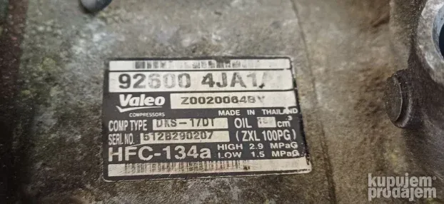 727817 Kompresor Klime Nissan Navara Np300 > 15- 926004JA1A ...