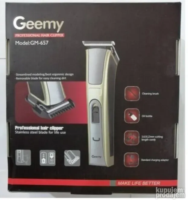 Masinica za šišanje sisanje i trimovanje Geemy GM-657 - KupujemProdajem