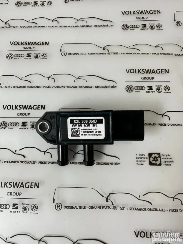 Senzor pritiska izduvnih gasova DPF-a GOLF 7 - KupujemProdajem