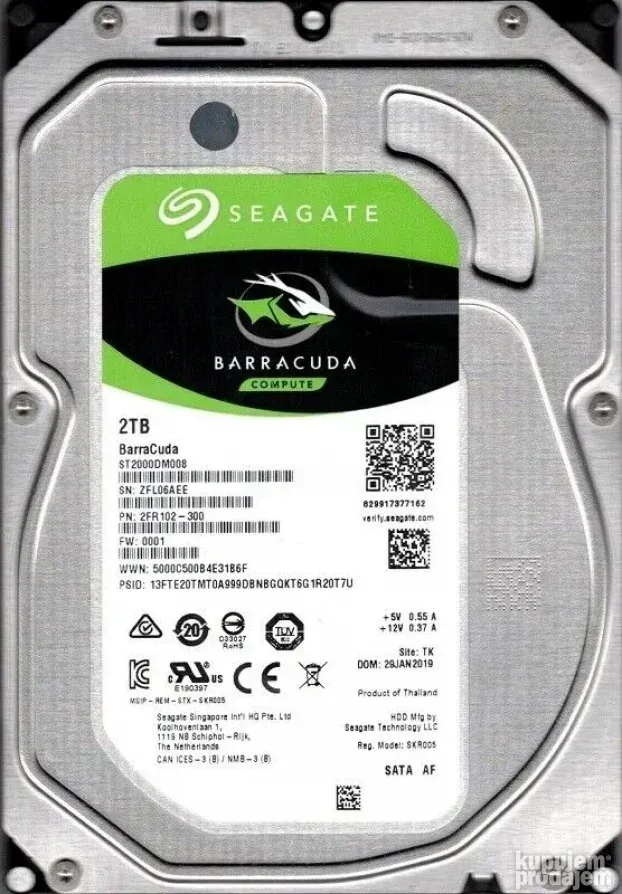 Seagate Barracuda ST2000DM008 2 TB 3.5" - KupujemProdajem