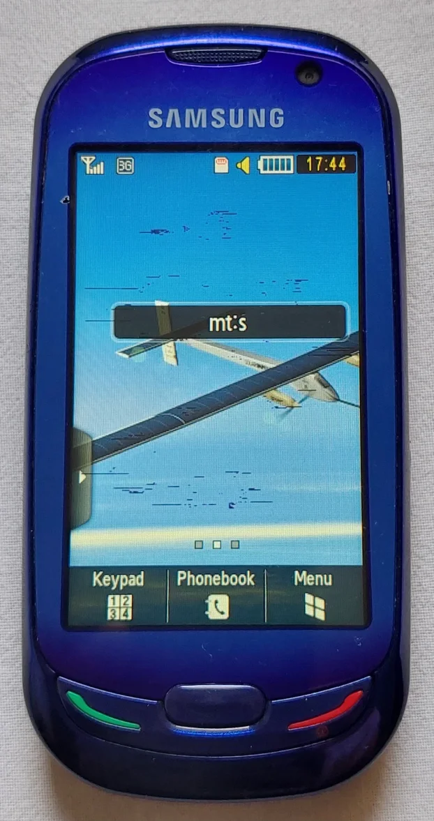 Samsung S7550 Blue Earth solarni Sim free srpski meni redak ...