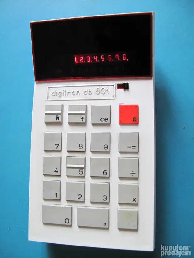 Digitron Buje DB801/a - stari kalkulator iz 1973. godine - KupujemProdajem