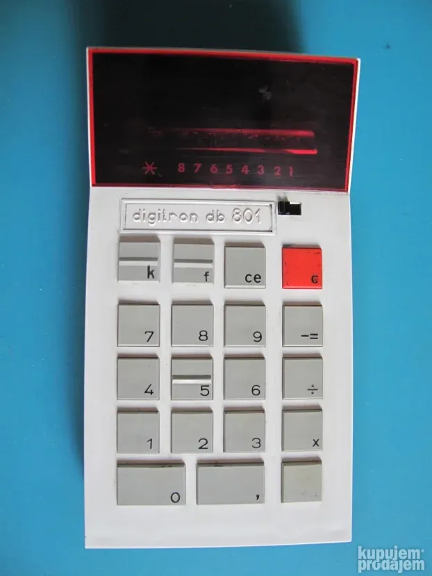 Digitron Buje DB801/a - stari kalkulator iz 1973. godine - KupujemProdajem