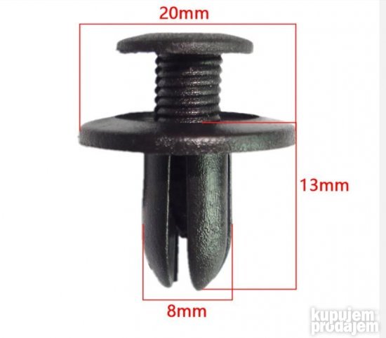zabice sa srafovima set 50 komada 8mm 20 mm - KupujemProdajem