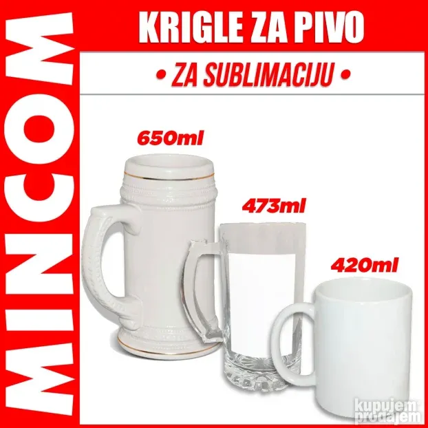 Šolja za sublimaciju-krigla sa pivo - KupujemProdajem