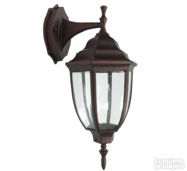 Fenjer zidni braon Alu L: 190mm x H: 420mm - KupujemProdajem