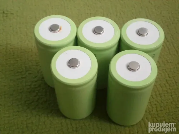 Punjive baterije 1,2V FBTECH okrugle D4000 mAh 5kom. - KupujemProdajem