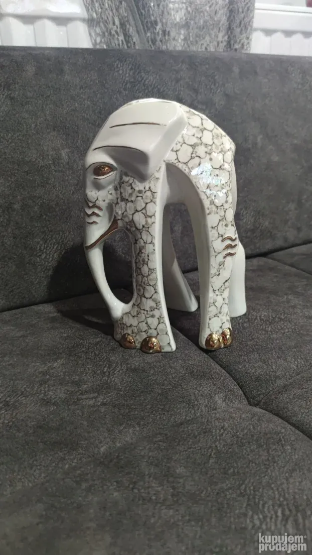 Ukrajinska Art Deco figura slon - KupujemProdajem