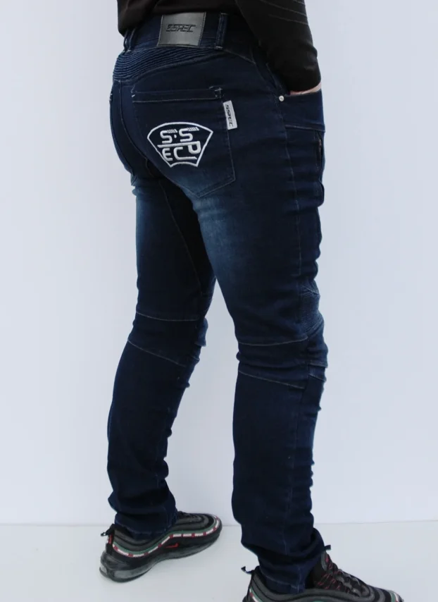 Pantalone za motor sa štitnicima model 8001 jeans - KupujemProdajem
