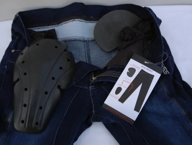 Pantalone za motor sa štitnicima model 8001 jeans - KupujemProdajem