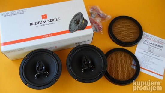 GROUND ZERO Iridium GZIF 6.5 (165mm/80W RMS/NOVO) - KupujemProdajem