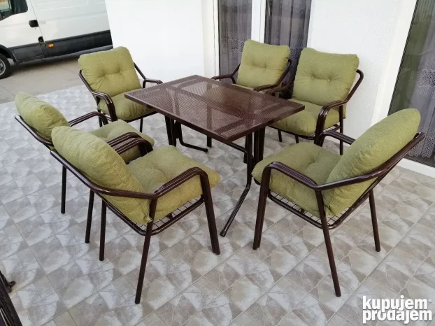 Bastenska stolica sa jastukom BOLERO METALLUX - KupujemProdajem