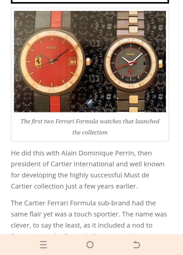 Cartier Ferrari sat - KupujemProdajem