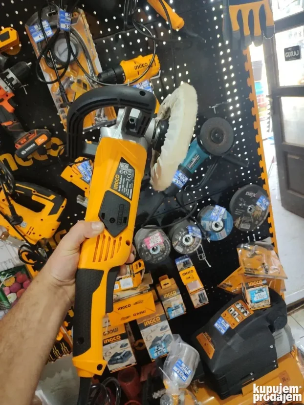 INGCO ugaona polirka 1400W 3godine garanacija - KupujemProdajem