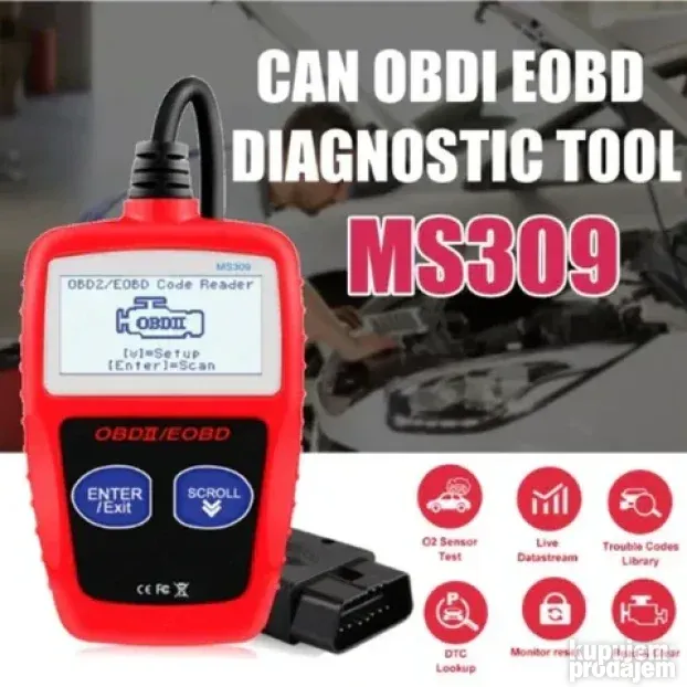 Dijagnostika za auto MS309 Autodijagnostika OBD2 - KupujemProdajem