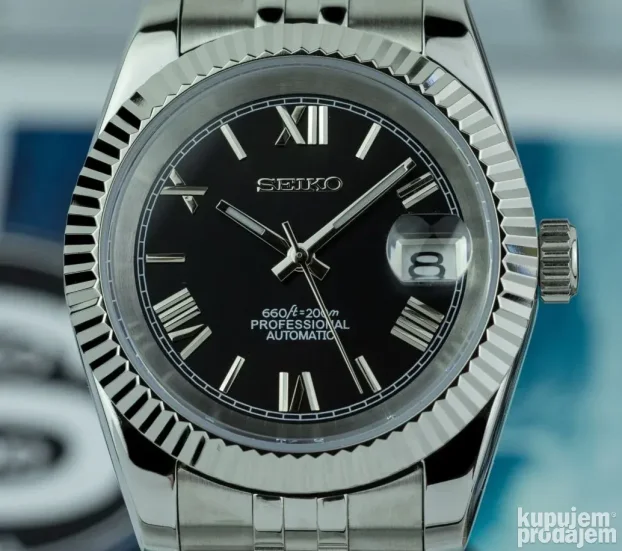 Seiko BLACK ROMAN MOD omaž Rolex - KupujemProdajem
