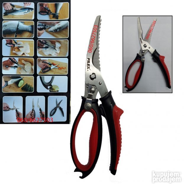 Višenamenske makaze za ribu i meso - Filex - KupujemProdajem