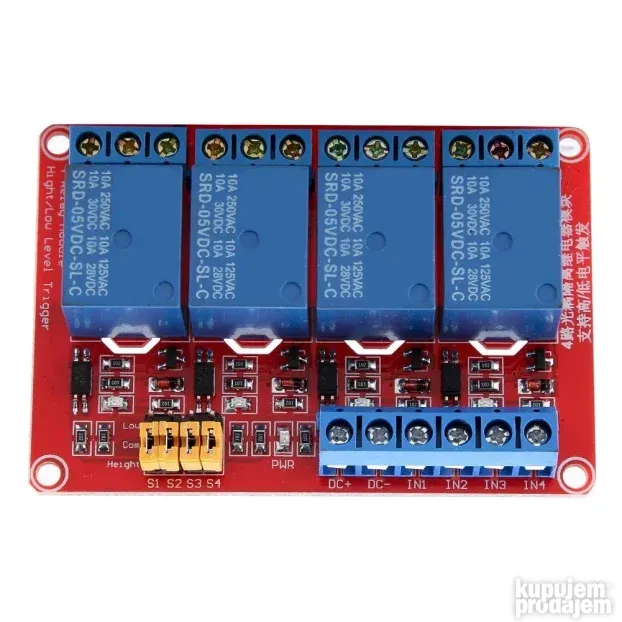 ARDUINO relejni modul / 4 releja 24V - KupujemProdajem