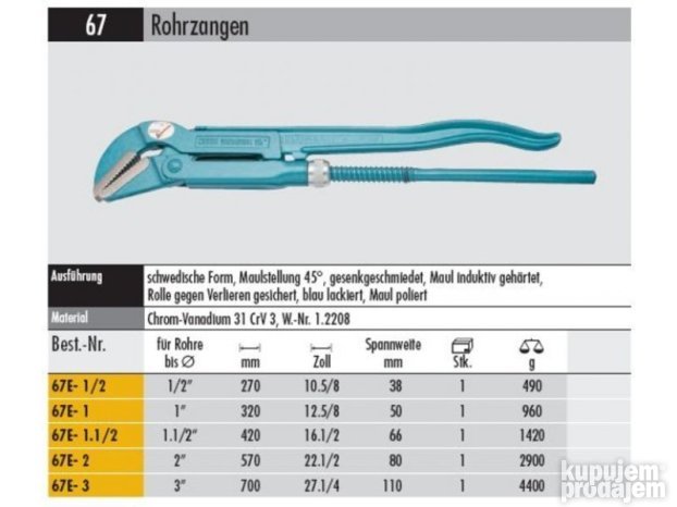 Klesta, velike rocangle 57cm, marka Elora West Germany - KupujemProdajem