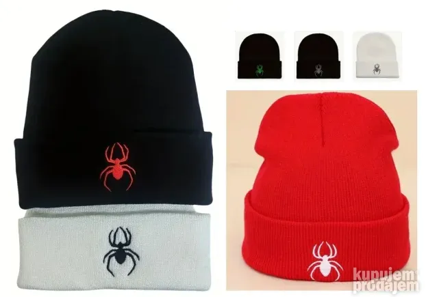 Kapa Zimska Pletena Spider Pauk Model 1 (Poklon) - KupujemProdajem