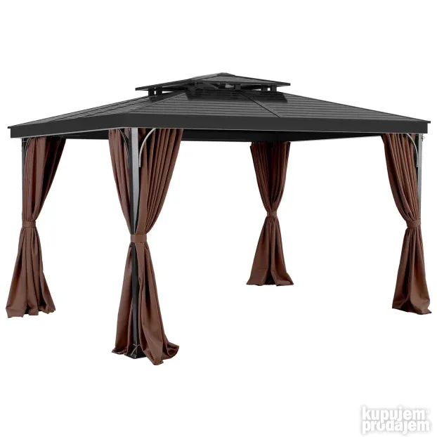 Zavesa za paviljon 281x341x214cm Braon - KupujemProdajem