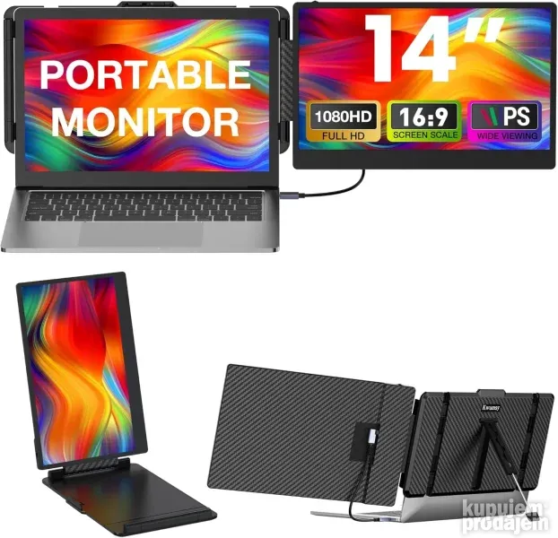 Prenosivi Monitor za laptop 14in - KupujemProdajem