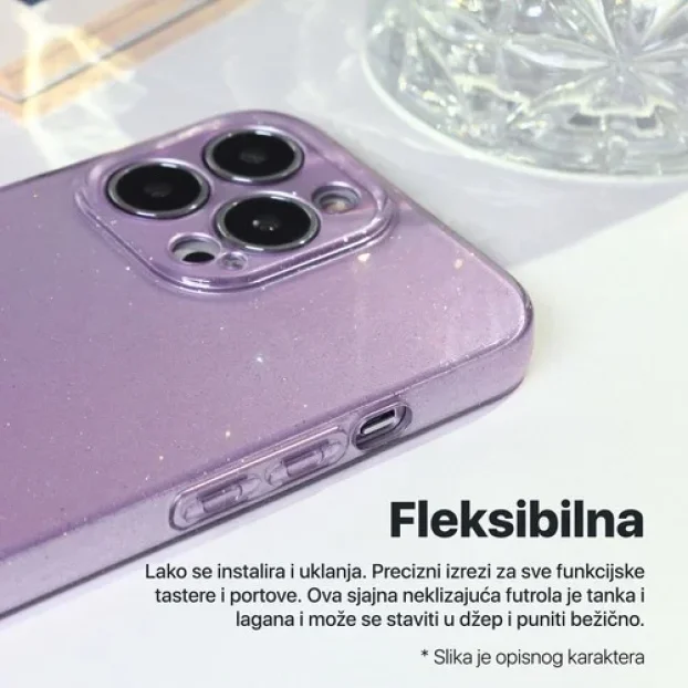 Maska Sparkle Dust za Samsung A515F Galaxy A51 bela - KupujemProdajem