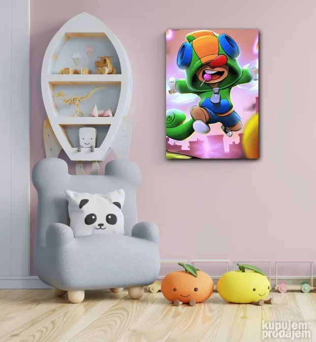 Brawl Stars - Leon - Slika za deciju sobu - Razne dimenzije ...