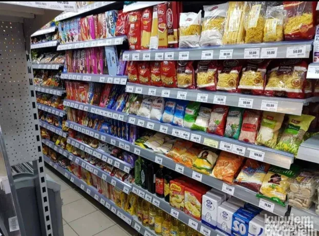 Zidne police rafovi oprema za markete - KupujemProdajem