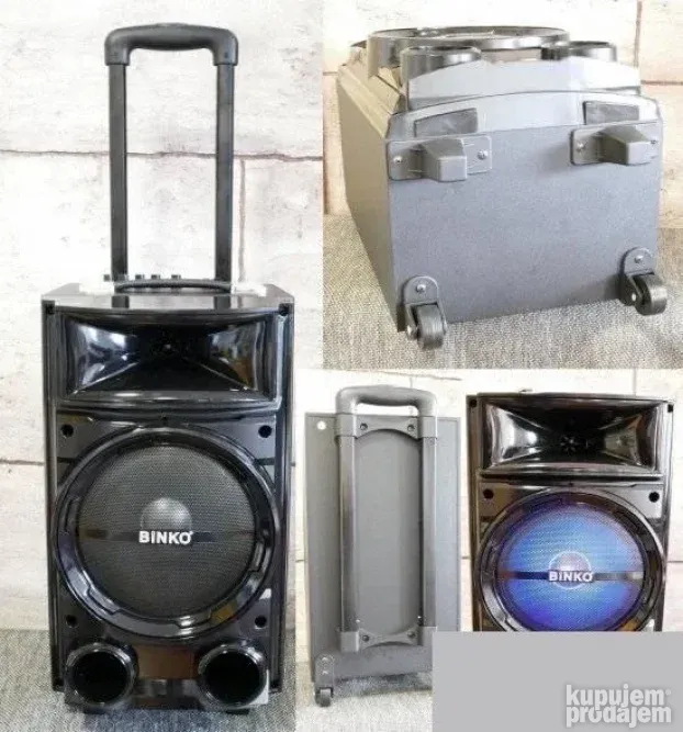 Veliki Bluetooth Zvucnik sa bezicnim mikrofonom BINKO - KupujemProdajem