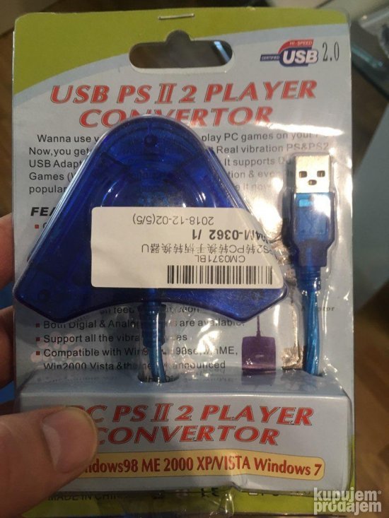 PS1 PS2 PSX na USB PC adapter Dualshock Sony - KupujemProdajem