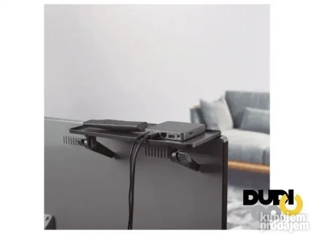 HOLMIOS 90005 Polica/Držač za rutere 30x12.7x1.4cm, ZA LCD ...