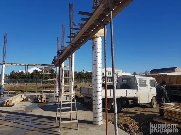 Jednokratni šalung za okrugli stub fi 250 - KupujemProdajem