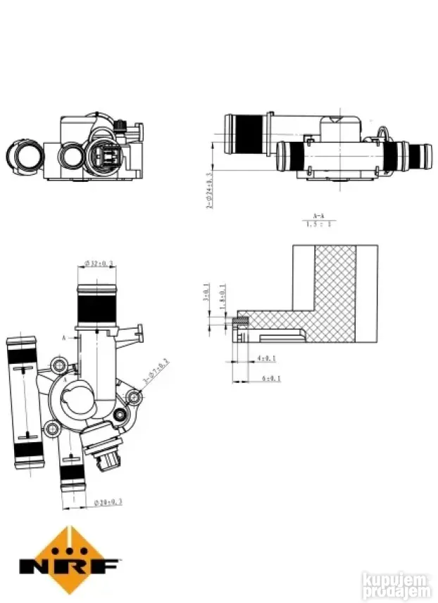 Termostat NRF za opel Corsa b - KupujemProdajem