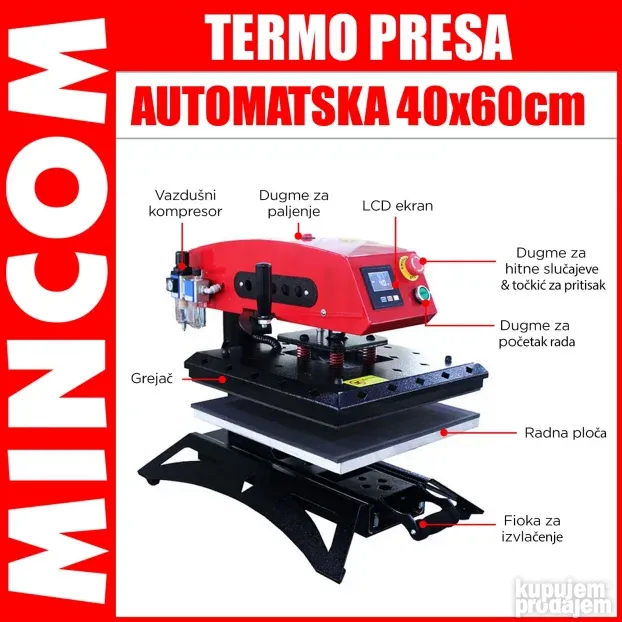 Termo presa automacka 40 x 60 - KupujemProdajem