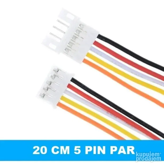 Micro JST PH 2.0 Musko Zenski konektor 5 pin za Arduino MP3 ...