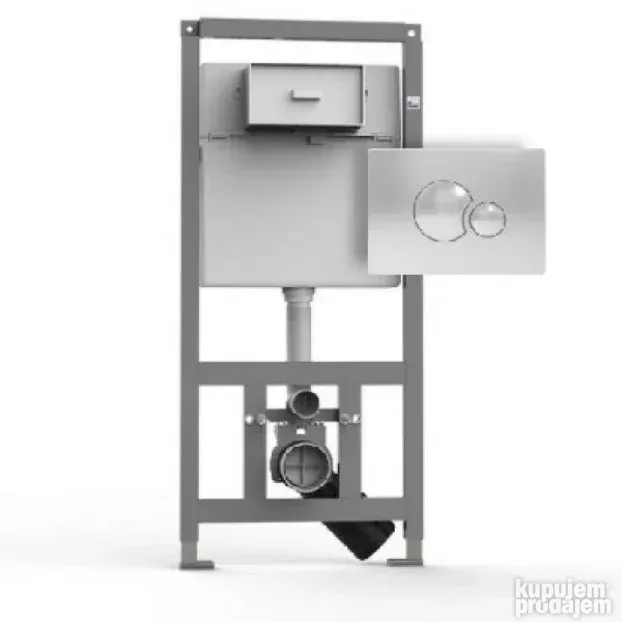 Konzolni set vodokotlić sa hromiranim tasterom Sanit 90.502 - KupujemProdajem