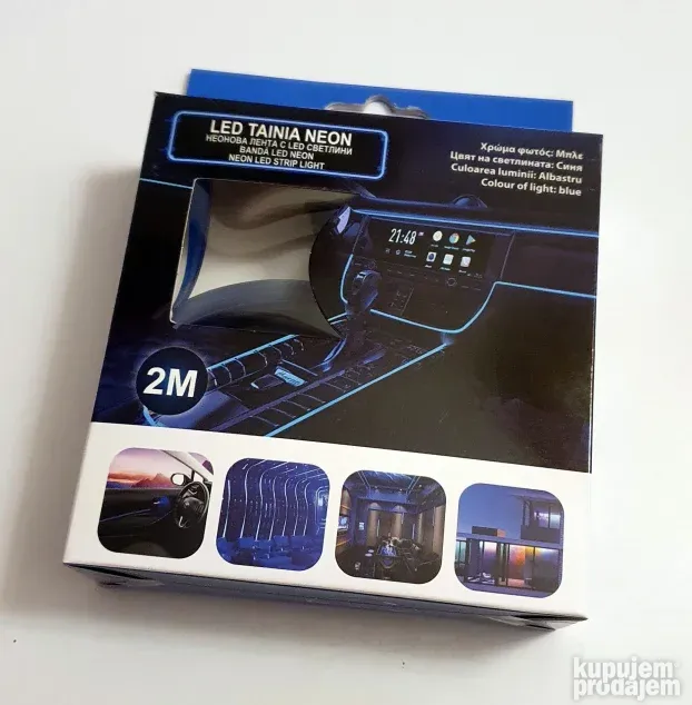 Led traka za auto NEON plava i crvena - KupujemProdajem