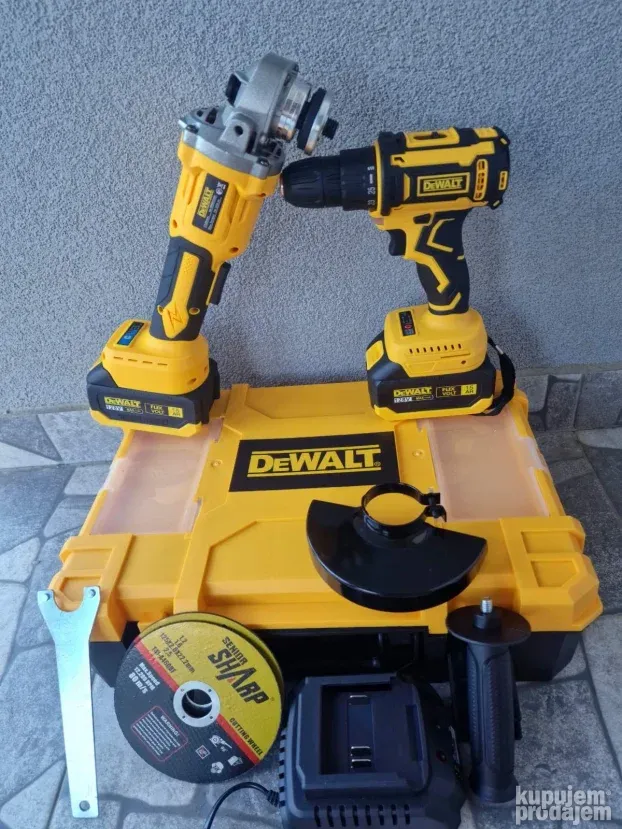 DeWalt Aku Brusilica i Aku srafilica busilica 128v Set - KupujemProdajem